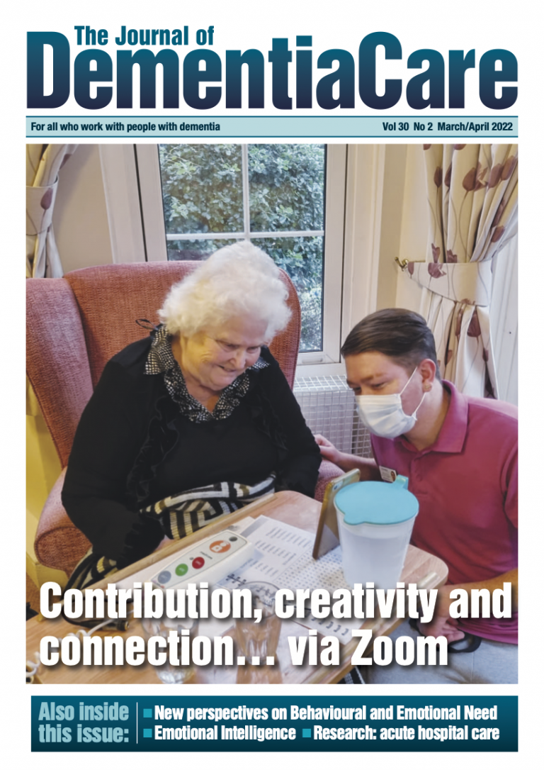 Journal of Dementia Care – For all who work with people living with ...